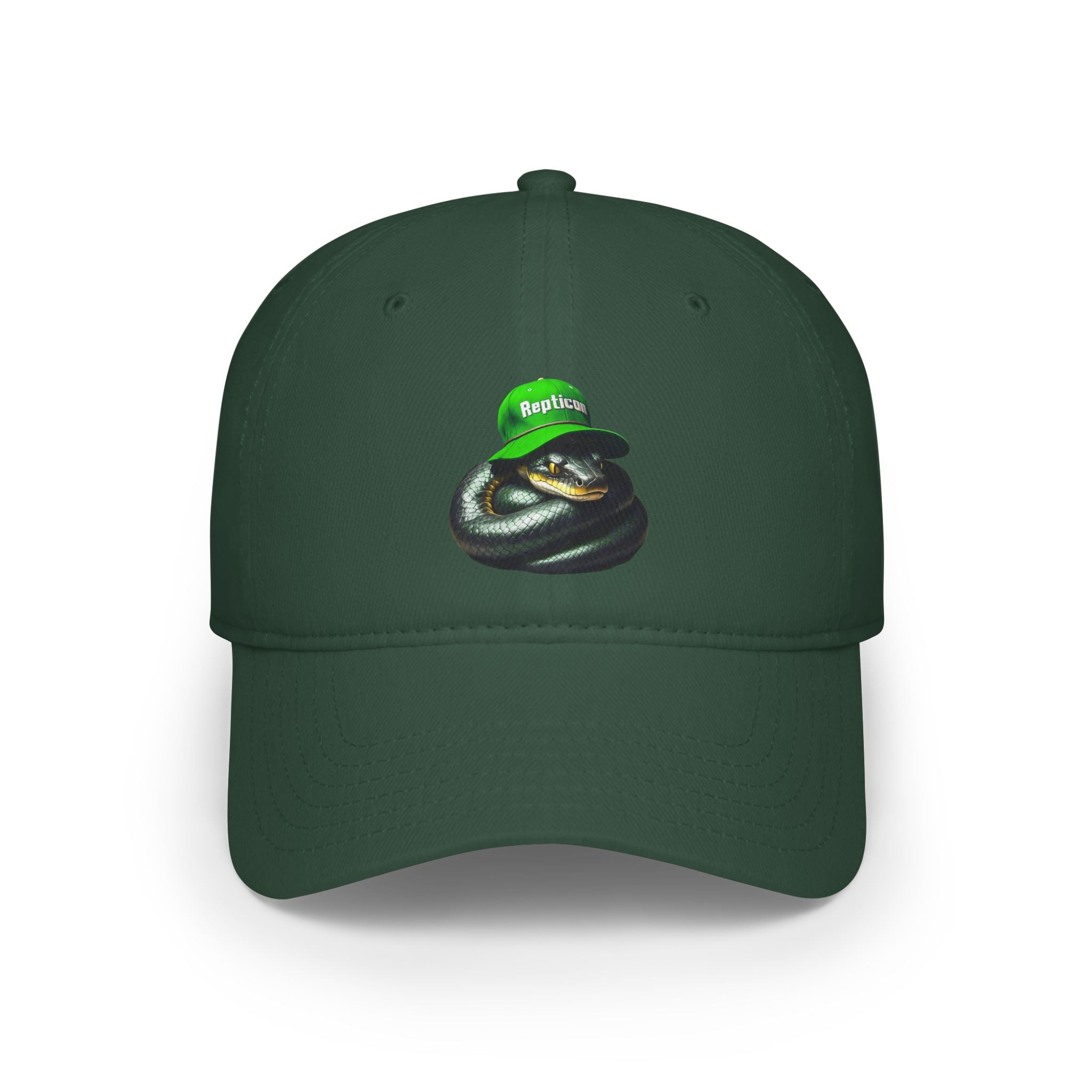 Repticon Low Profile Baseball Cap w/ Black Snake – Repticon Market