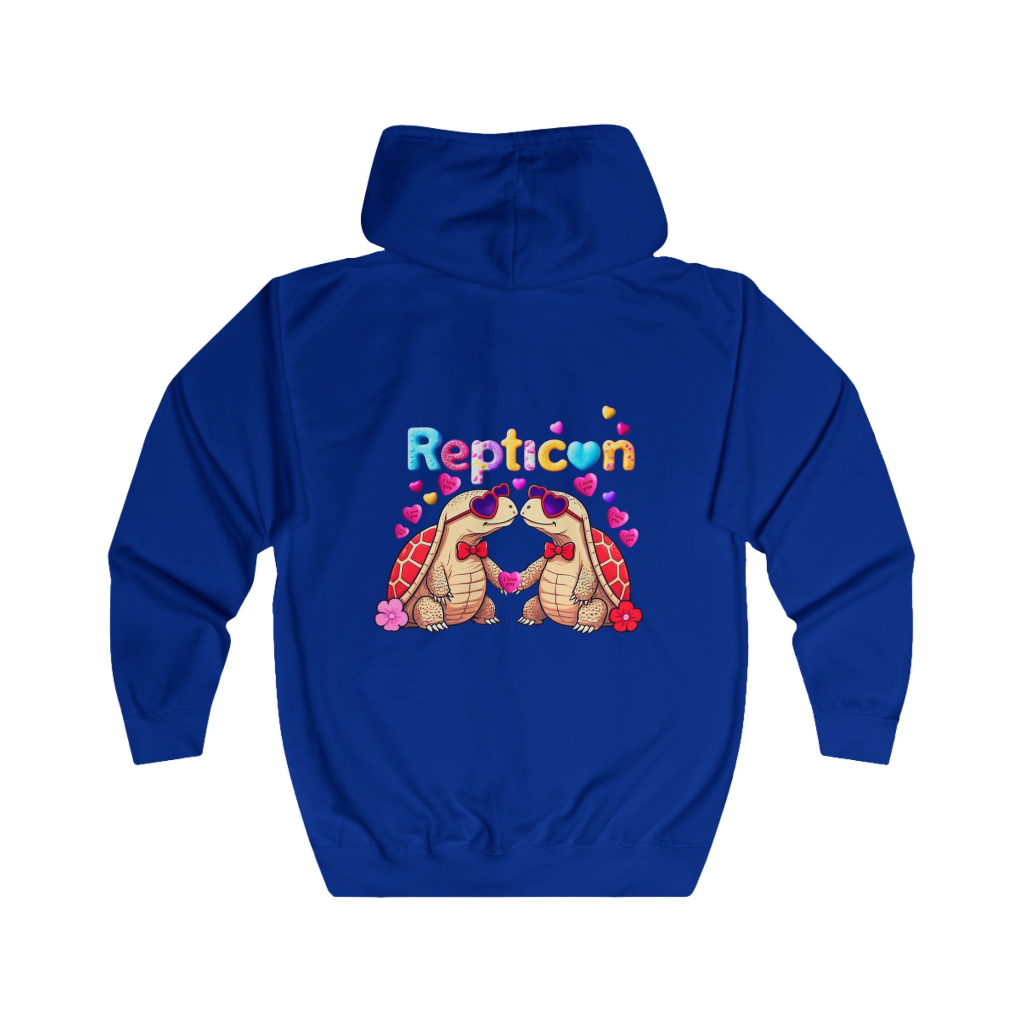 Repticon Unisex Full Zip Hoodie w/ Valentine Tortoises – Repticon Market